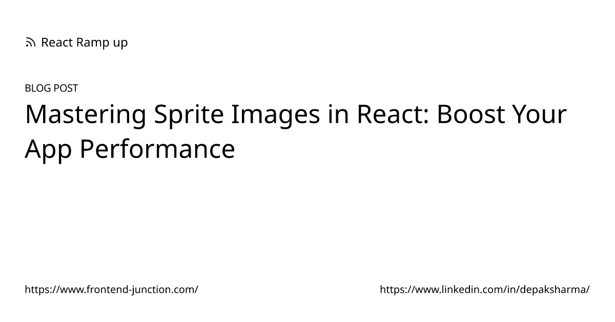 Mastering Sprite Images in React: Boost Your App Performance